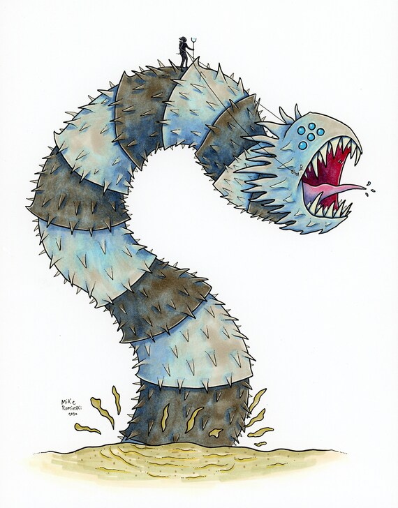 Sandworm Rider prints | Etsy