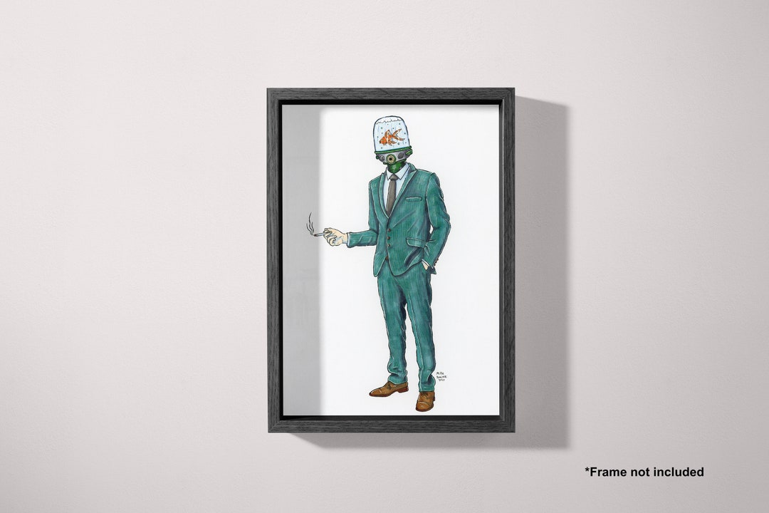 Fish Tank Head (original & Prints) - Etsy