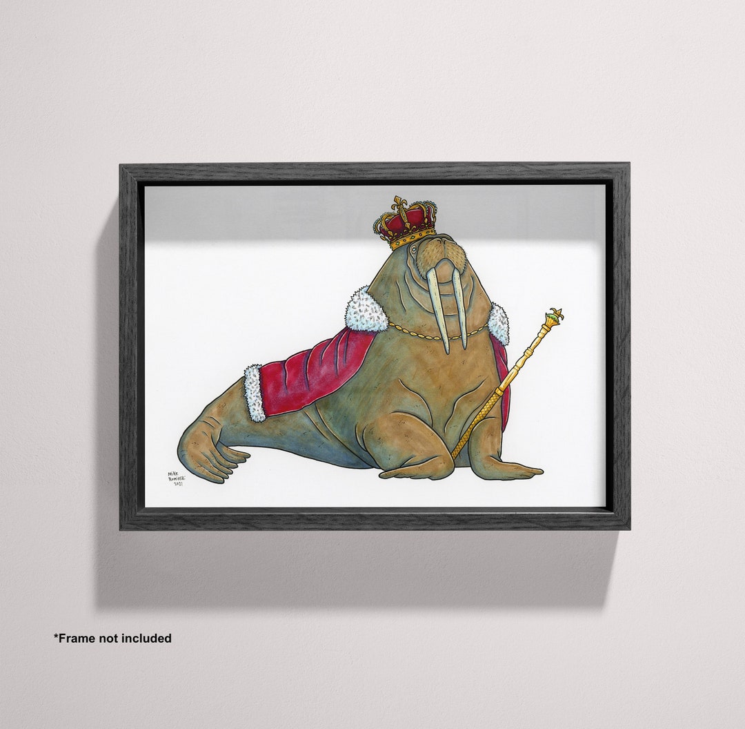 King Walrus (original & Prints) - Etsy