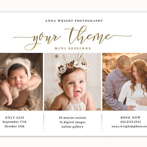 Mini Session Template Mini Session Marketing Photography - Etsy