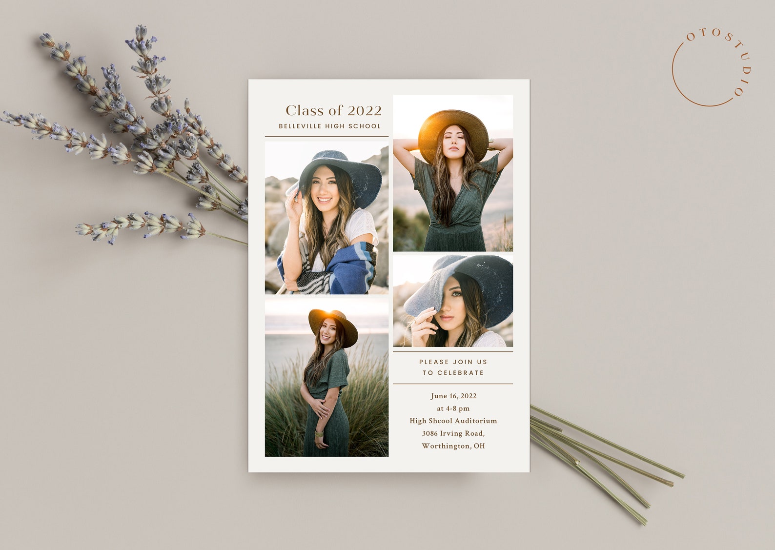 Graduation Announcement Template Class of 2022 Senior Card - Etsy