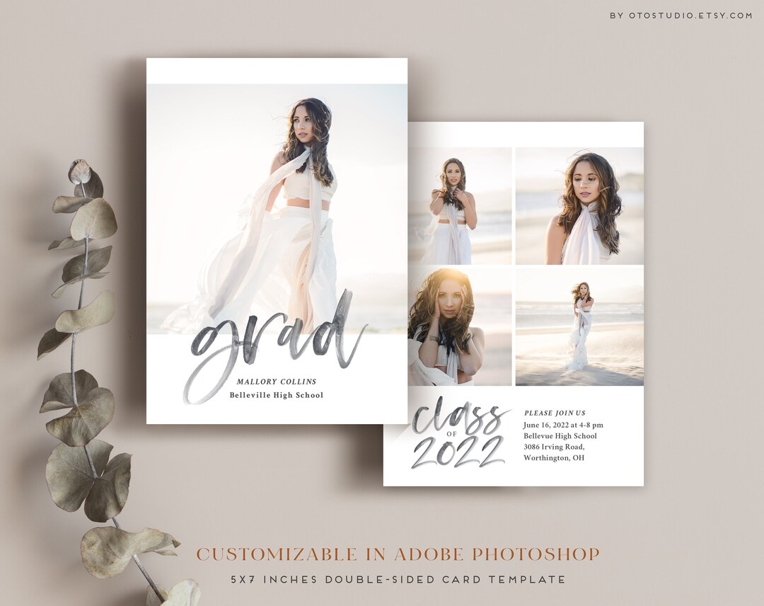 Graduation Announcement Template Class of 2022 Senior Card for ...