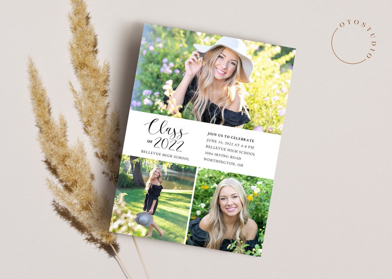 Graduation Announcement Template Class of 2022 Senior Card - Etsy
