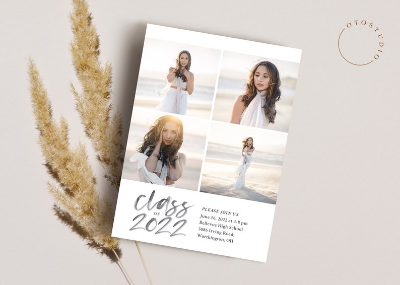 Graduation Announcement Template Class of 2022 Senior Card for | Etsy