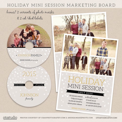 Christmas Mini Session Template Holiday Mini Session Flyer | Etsy
