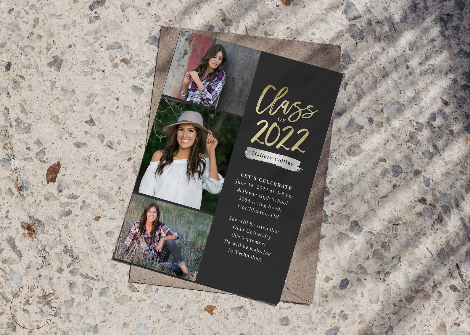 Graduation Announcement Template 2022 Senior Card for - Etsy