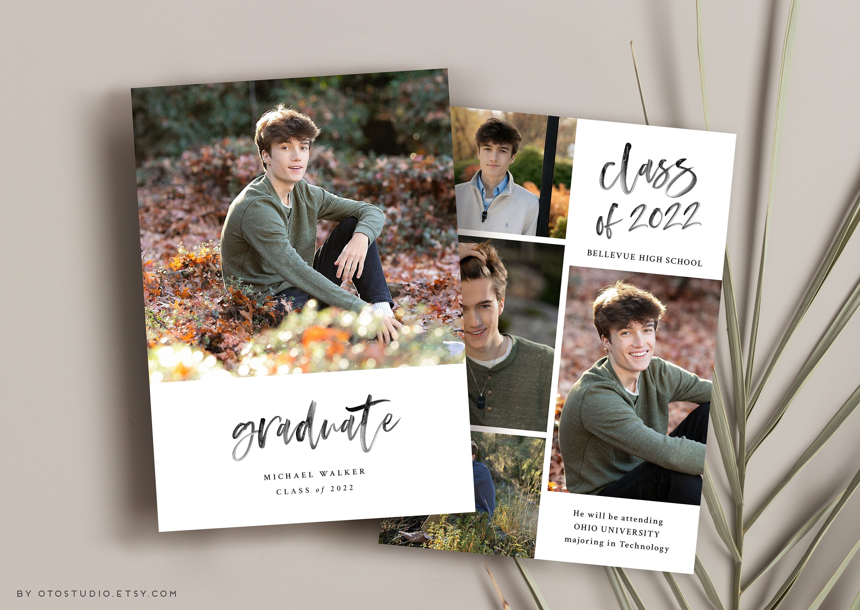 Graduation Announcement Template Class of 2022 Senior Card | Etsy