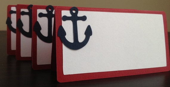 Nautical Place Cards Set of 12 Customizable | Etsy