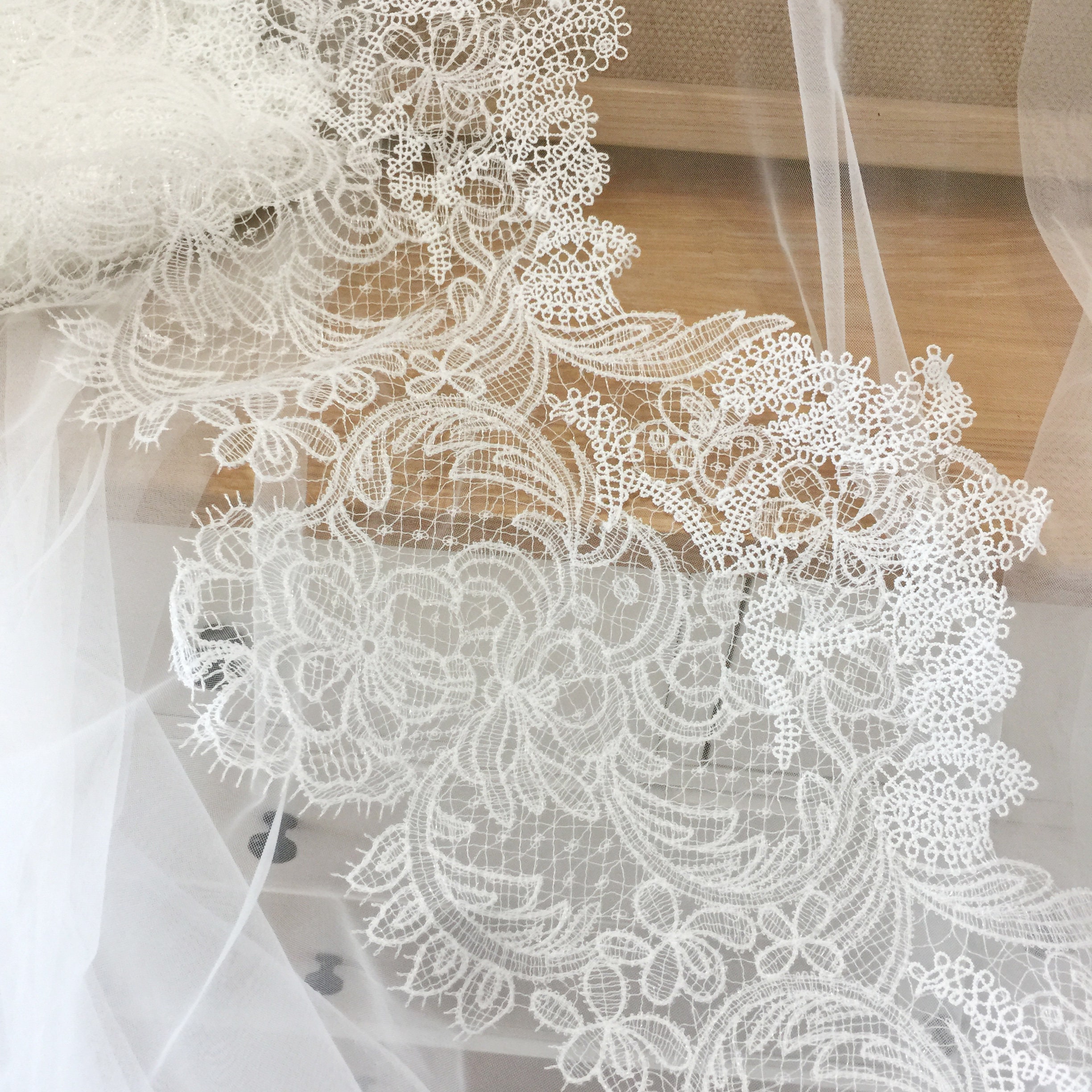 3 Yards Quality Bridal Gown Lace Trim Eyelash Wedding Trim | Etsy