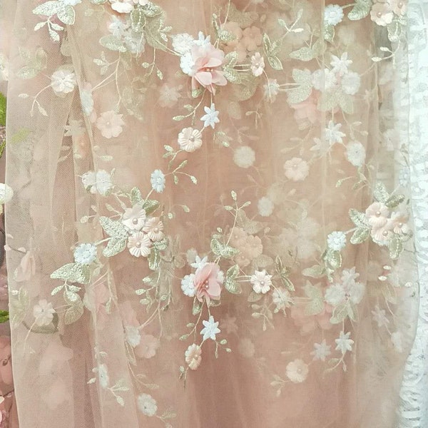 Flower Lace Fabric - Etsy