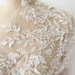 LARGE Heavy Beaded Bridal Applique - IVORY - Venice Lace Beaded ...