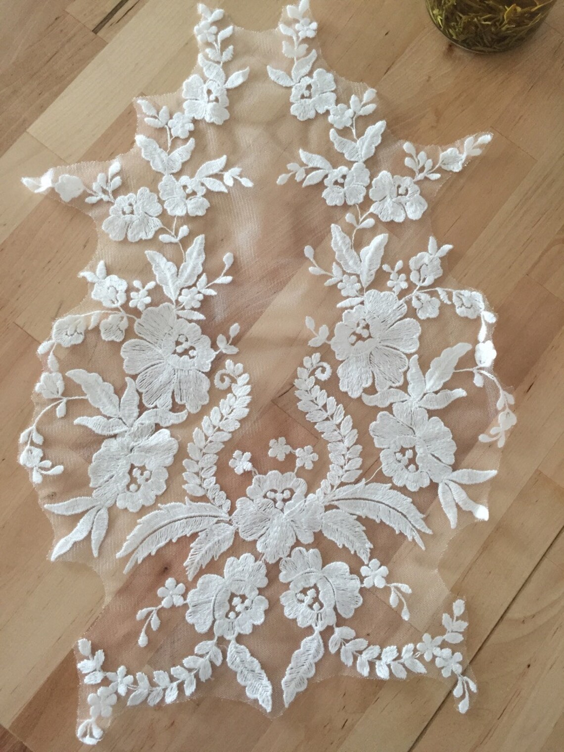 Ivory Wedding Lace Applique Bridal Lace Applique for Wedding - Etsy