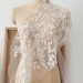 LARGE Heavy Beaded Bridal Applique - IVORY - Venice Lace Beaded ...
