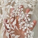 LARGE Heavy Beaded Bridal Applique - IVORY - Venice Lace Beaded ...
