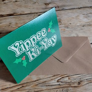 Yippee Ki-yay A6 Christmas Card With Envelope - Die Hard, John Mcclane, Hans Gruber, Nakatomi ...