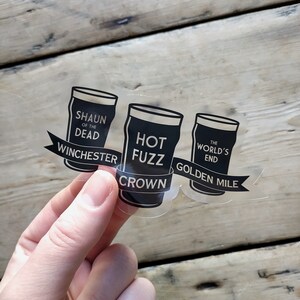 Cornetto Trilogy Pubs Vinyl Sticker Shaun of the Dead, Hot Fuzz, the ...