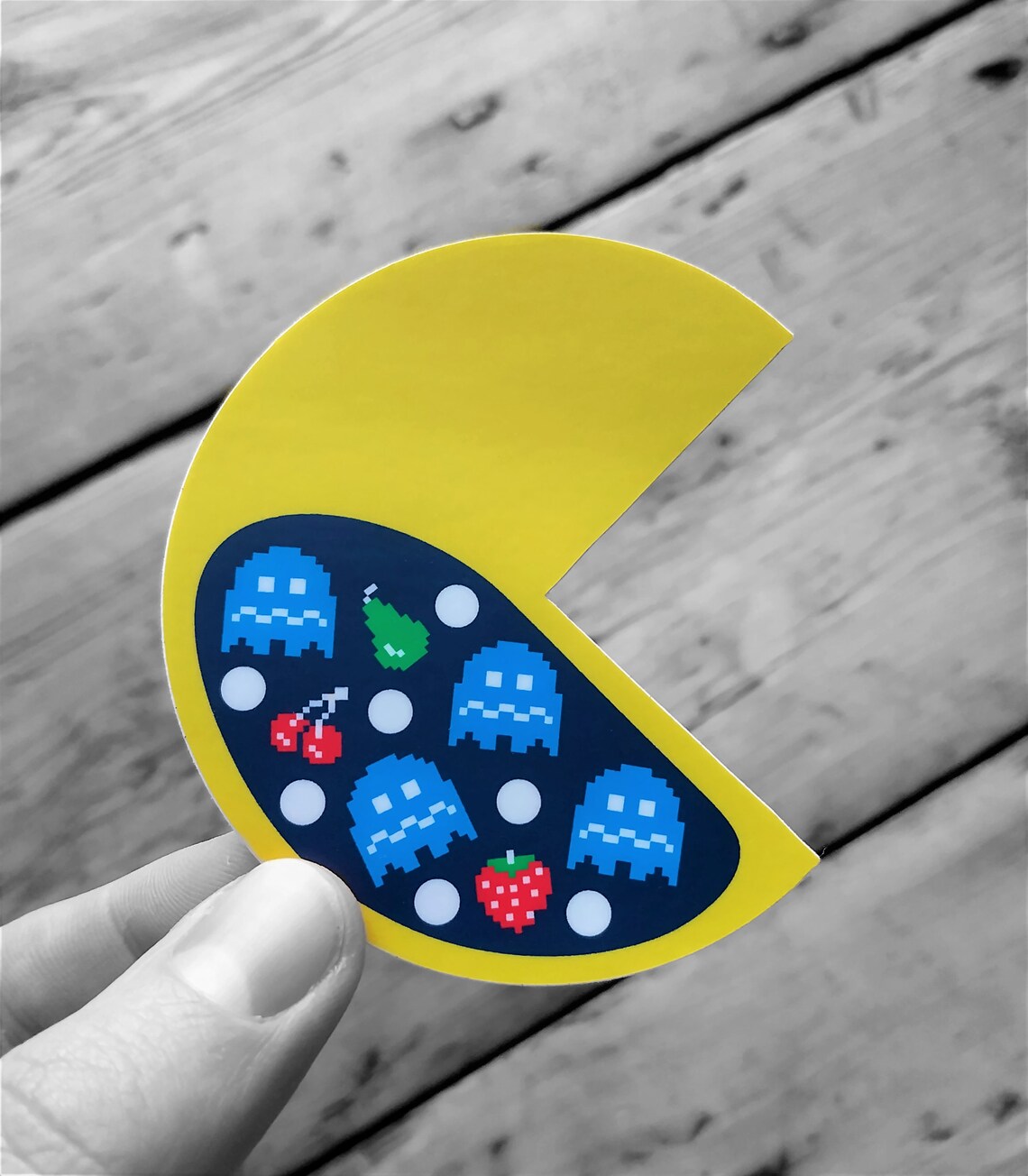 8 Bit Breakfast Vinyl Sticker Pac-man Arcade Video Game - Etsy