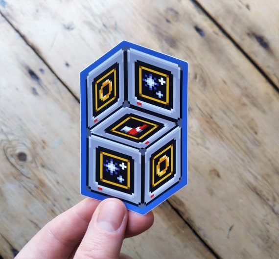 Sonic Power-up Item Box Illusion Vinyl Sticker Sonic the - Etsy UK