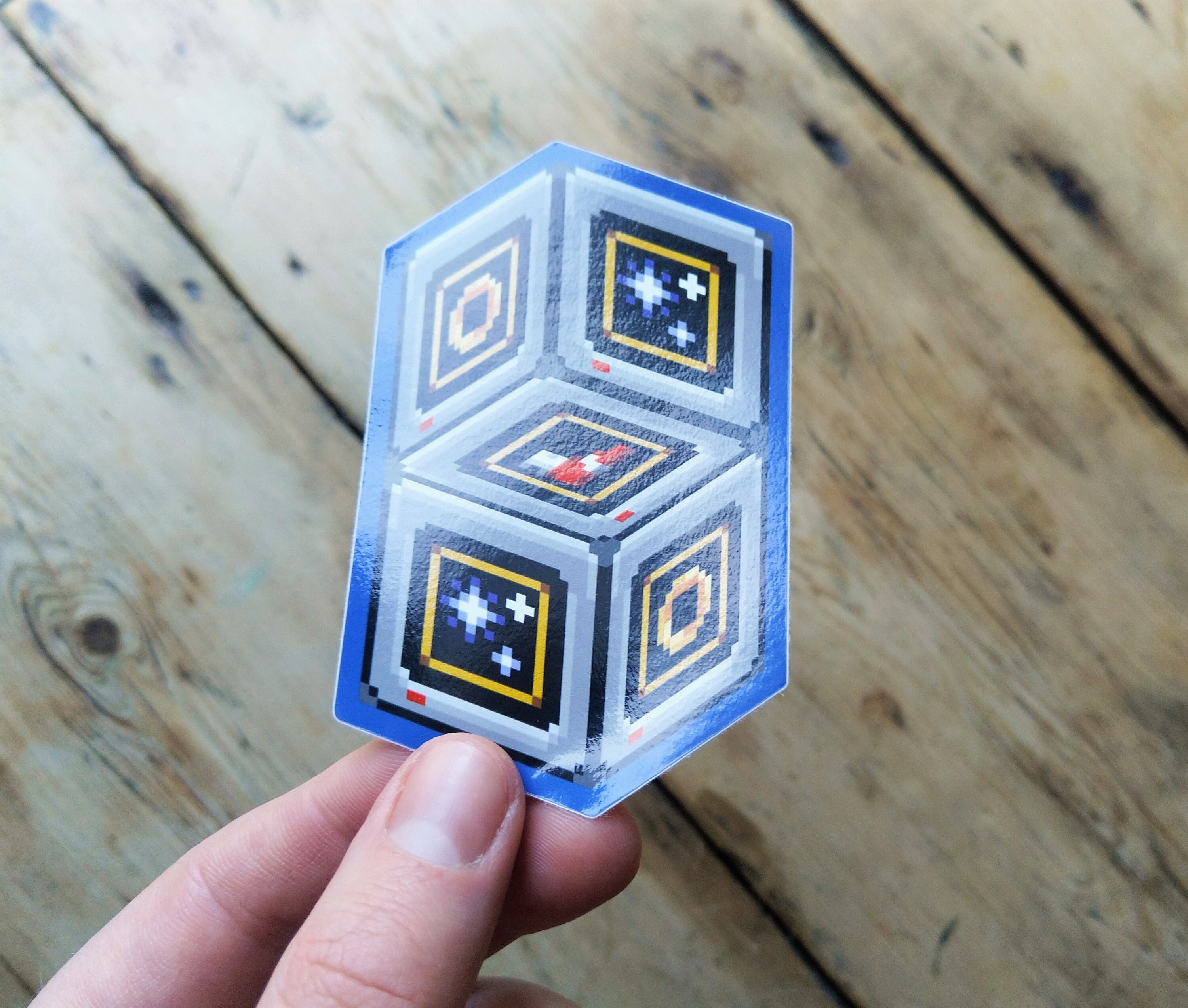 Sonic Power-up Item Box Illusion Vinyl Sticker Sonic the | Etsy