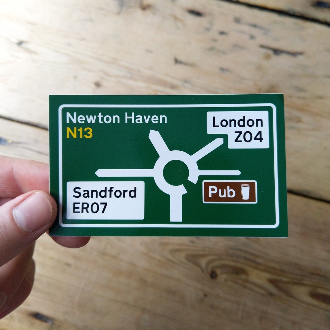 Cornetto Trilogy Road Sign Vinyl Sticker - Edgar Wright, Simon Pegg ...