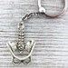 Spine Keychain ~ Anatomy Keychain ~ Silver Spine Charm ~ Gothic ...