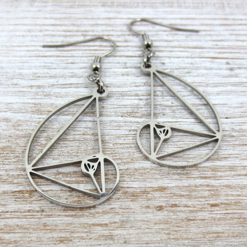 Fibonacci Earrings Fibonacci Sequence Fibonacci Spiral - Etsy