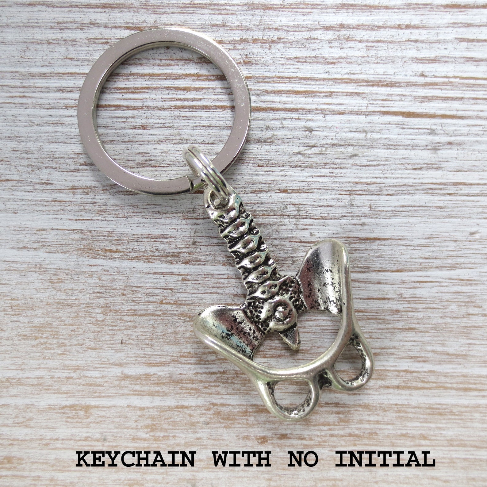 Spine Keychain Anatomy Keychain Silver Spine Charm | Etsy