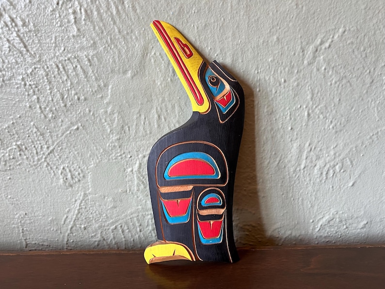 West Coast B.C. KWAKIUTL Hummingbird, Native Artist Jack James Jr. 10 ...