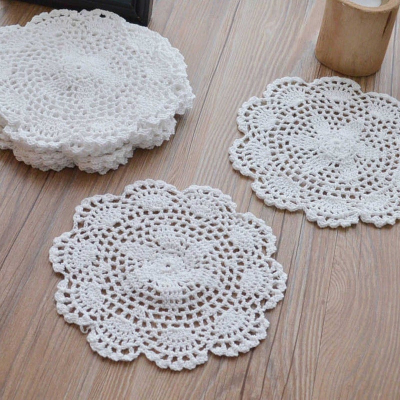 White Lace Doilies - Etsy