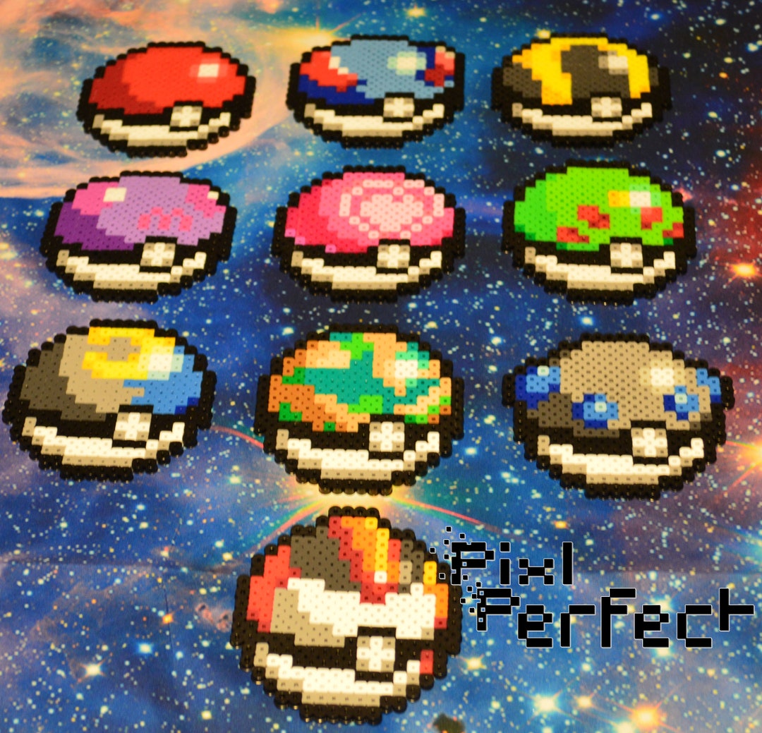 Pokeball Perler Sprites - Made to Order (requests Available for Those ...