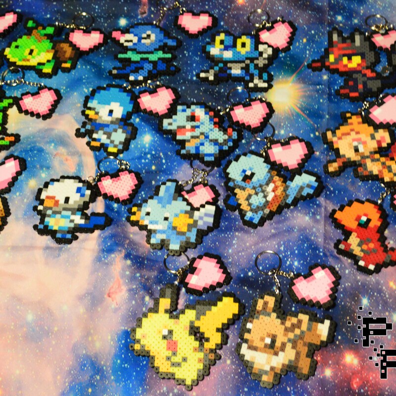 Pikachu Heart Keychain - Etsy
