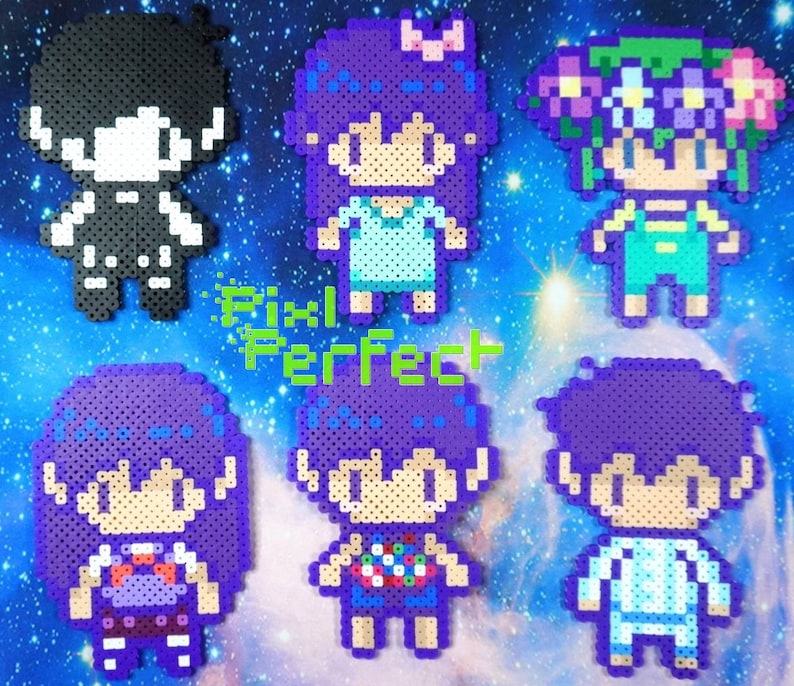 Omori Headspace Characters Perler Bead Sprites - Etsy UK