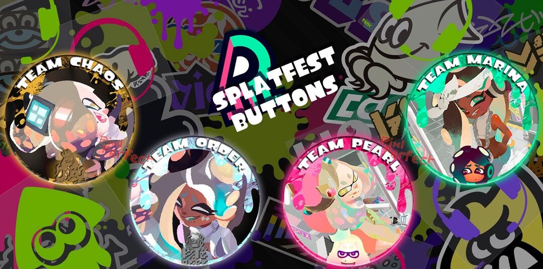 Splatoon 2 Splatfest Vol.3 Pin Buttons 2.25" - Etsy