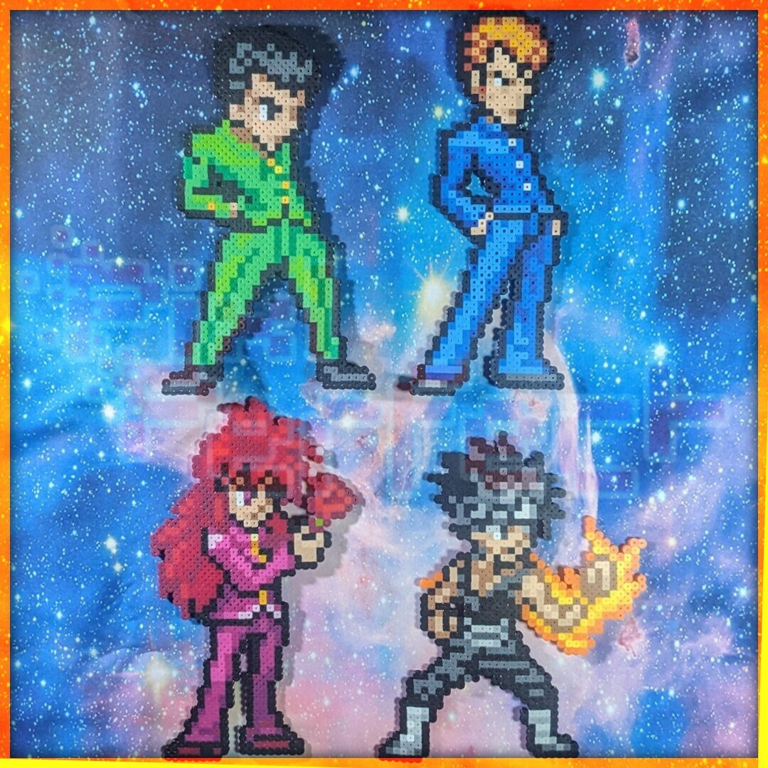 Ghost Fighting Anime Perler Sprites - Etsy