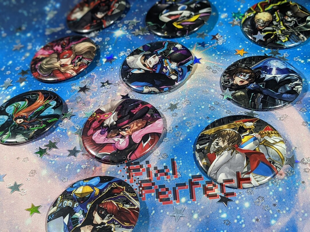 Persona 5 Pin Buttons 2.25" - Etsy