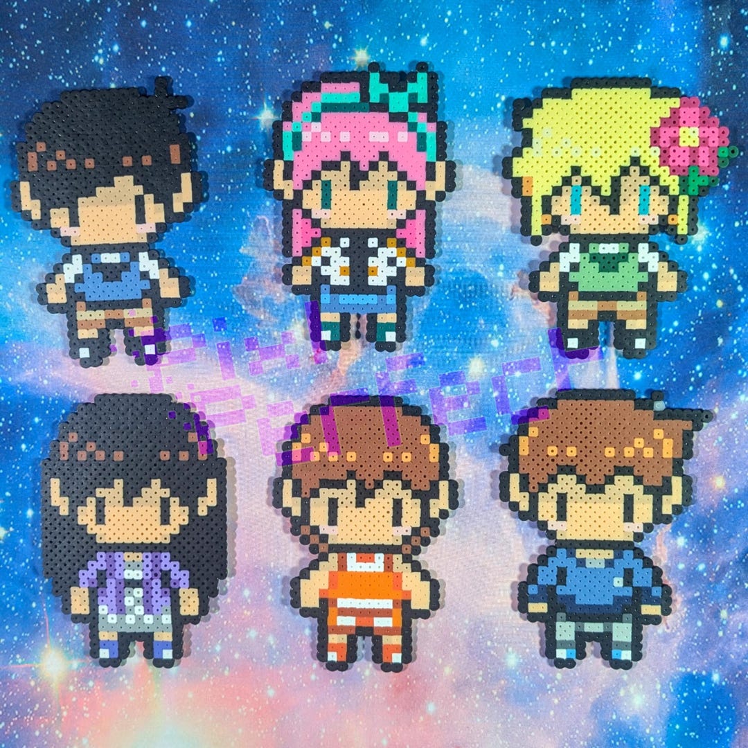 Omori Real World Characters - Perler Bead Sprites - Etsy