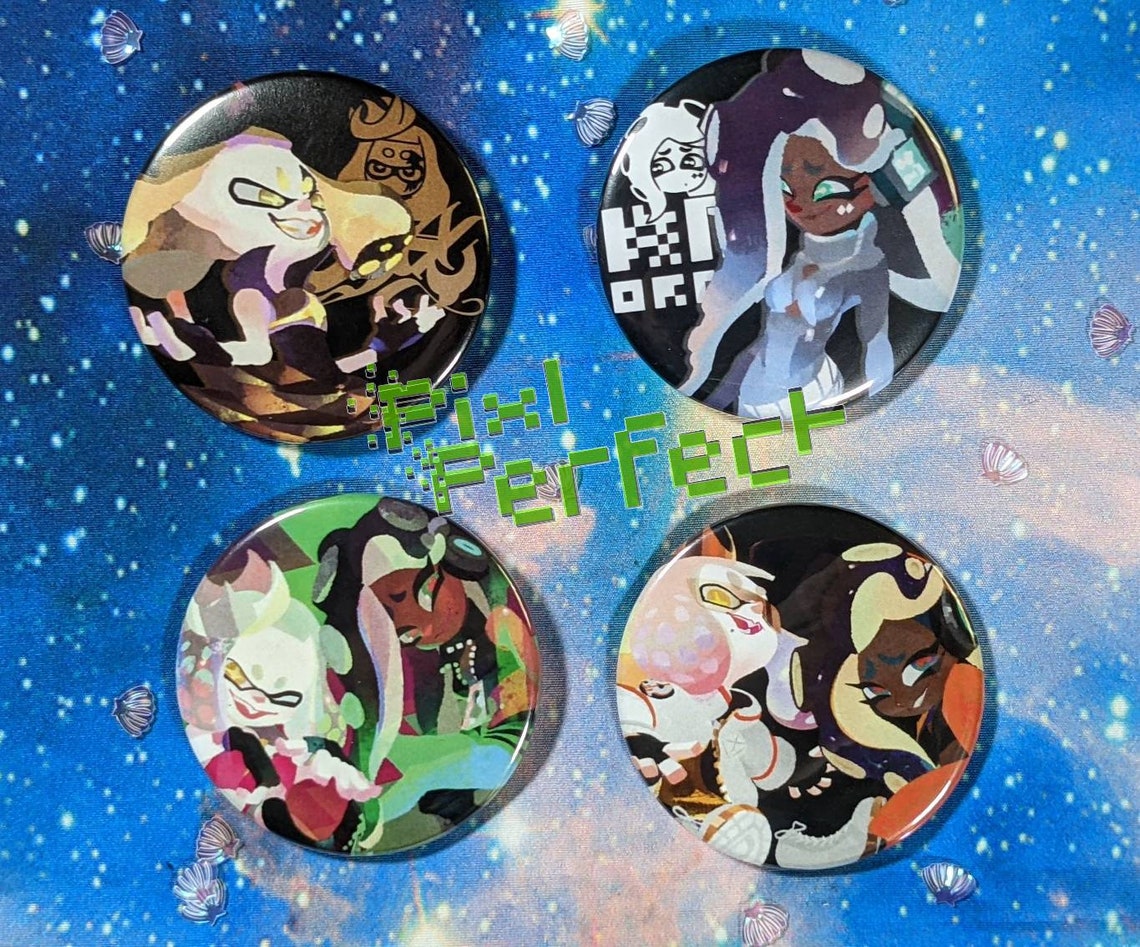 Splatoon Pin Buttons 2.25 - Etsy