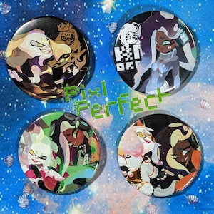 Splatoon Pin Buttons 2.25" - Etsy