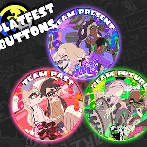 Splatoon 3 Grand Festival Pin Buttons 2.25" - Etsy