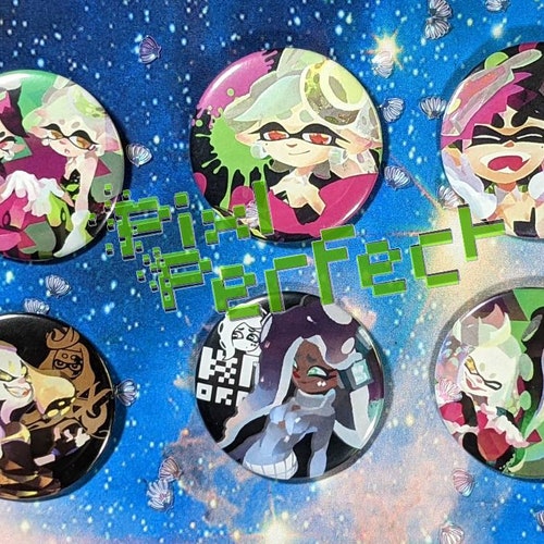 Splatoon Pin Buttons 2.25 - Etsy