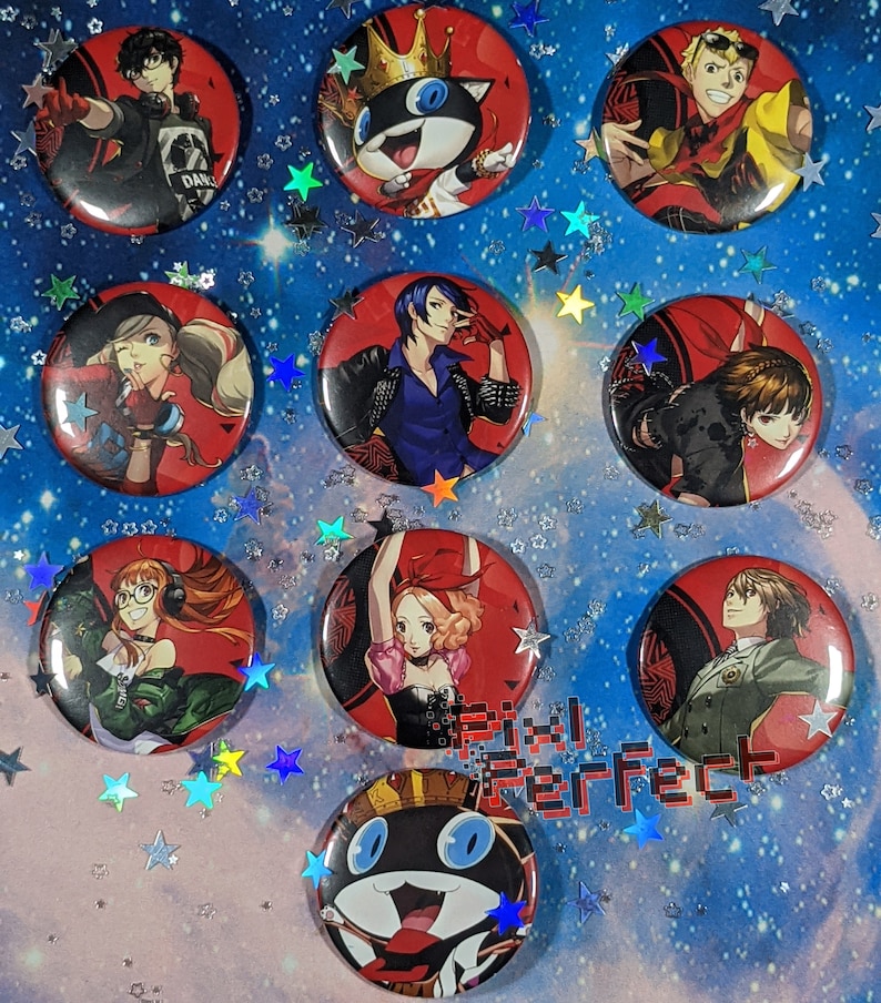 Persona 5 Pin Buttons 2.25 | Etsy
