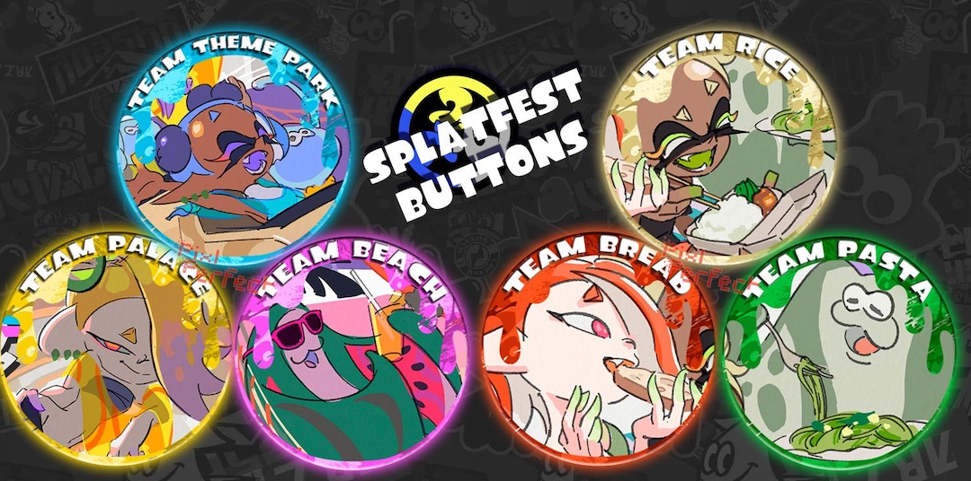 Splatoon 3 Splatfest Pin Buttons 2.25" - Etsy