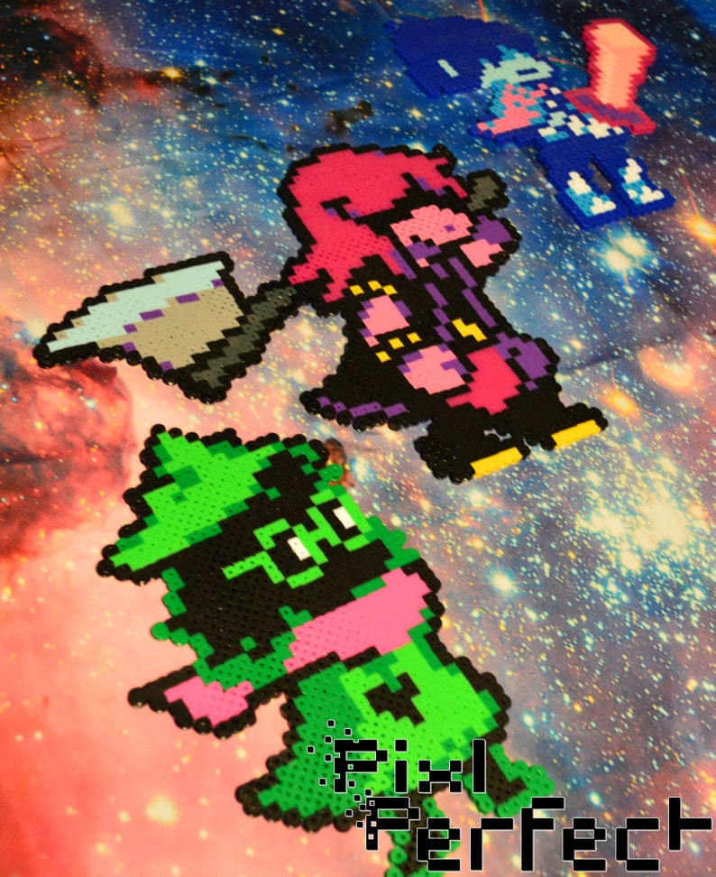 Delta Rune Perler Sprites Kris Susie Ralsei | Etsy