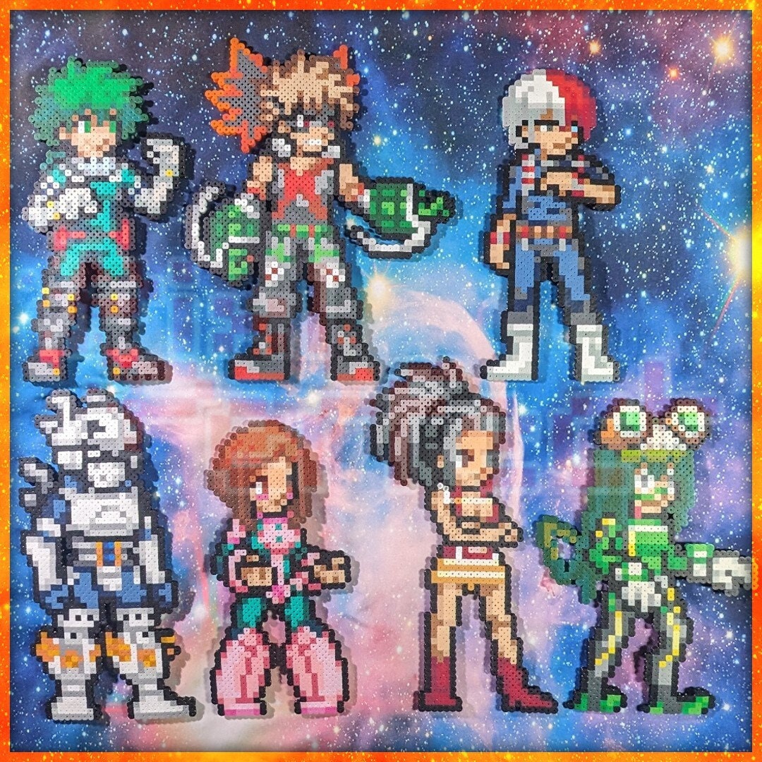 Superhero Anime Perler Sprites - Etsy