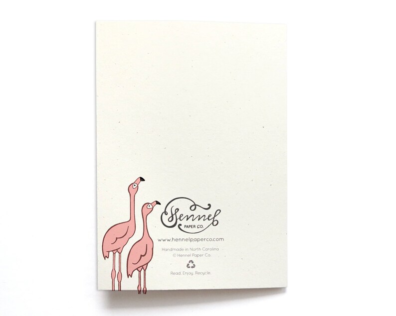 Funny Thank You Card Thanks a Flocking Lot Flamingos | Etsy