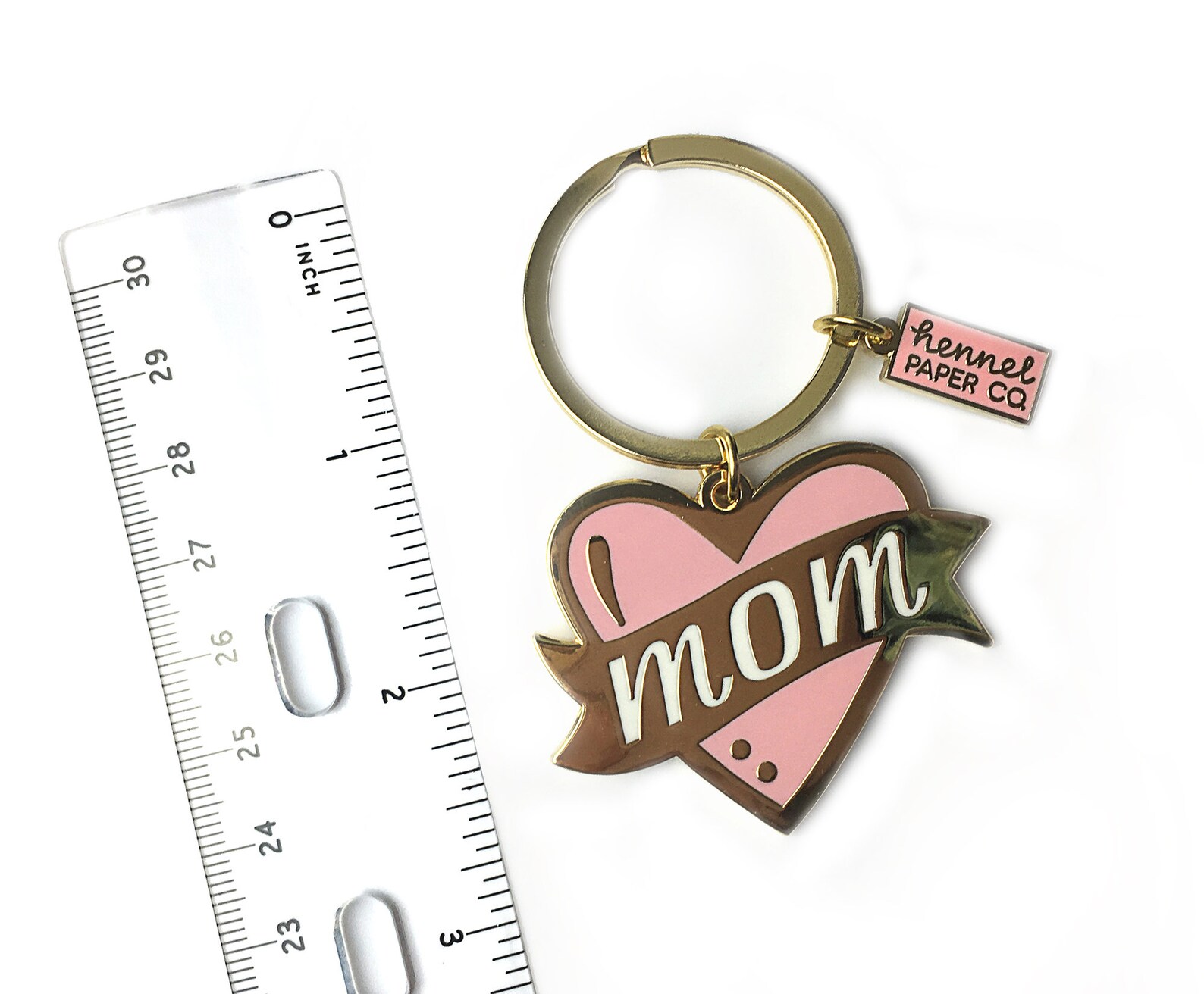 Mom Enamel Keychain Gift for Mom Mom Keychain Mom Heart - Etsy