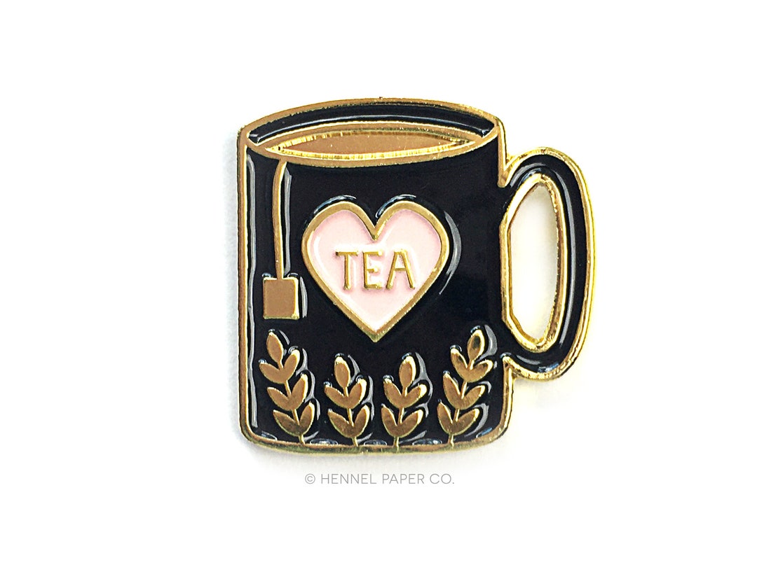 Tea Enamel Pin - Lapel Pin - Tea Pin - Tea Brooch - Best Friend Gift ...