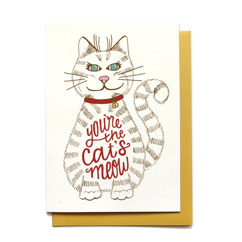 Cat Love Card - Etsy