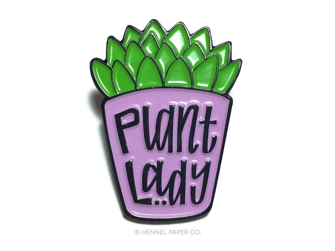 Plant Lady Enamel Pin Plant Mom Gift Mothers Day Gift | Etsy