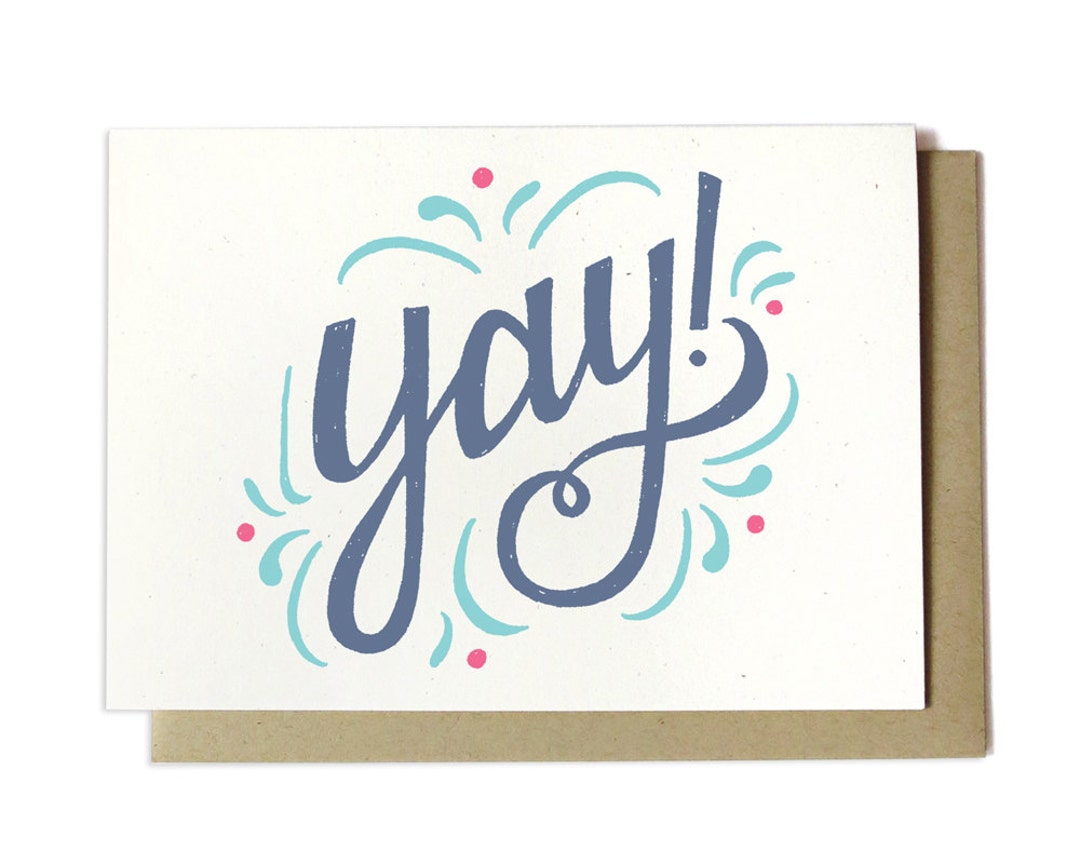 Yay! Congratulations Greeting Card - Congrats Card - Celebration Card ...